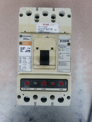 Eaton DK3400W Circuit Breaker 400 Amp 3 Pole 240 VAC 250 VDC KT3300T DK ...