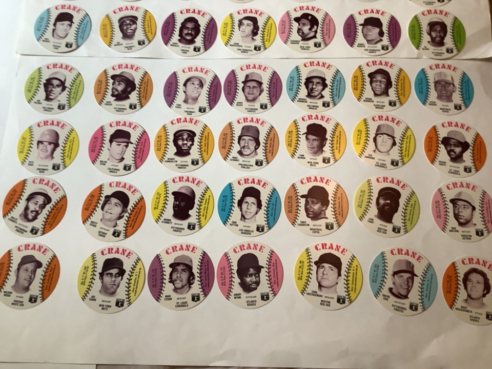 1976 CRANE BASEBALL - CRANE POTATO CHIP DISC (70) CARD COMPLETE SET | eBay