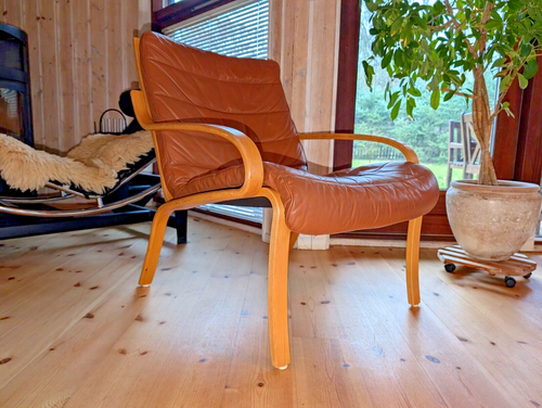 Lounge Sessel Vintage 60er Cognac Leder Retro Designer Easy Chair ...
