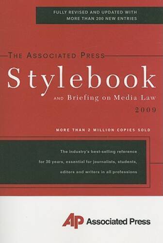 The Associated Press Stylebook 2009 (Associated Press Stylebook & B ...
