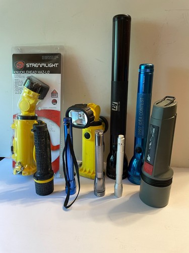 9 Flashlights Vintage Incandescent LED and Commerical Streamlight | eBay