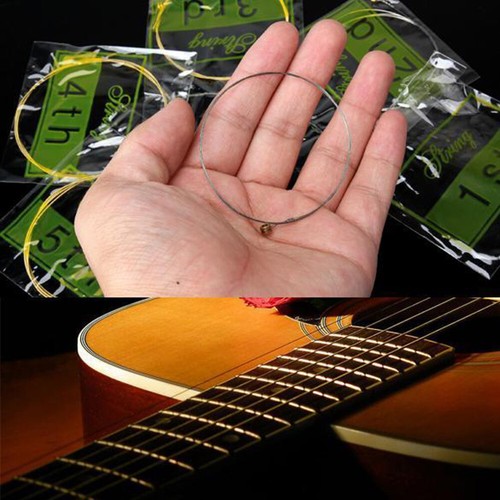 New Acoustic Guitar Set of Wooden Guitar 6 Steel Strings 150XL/.304mm ...