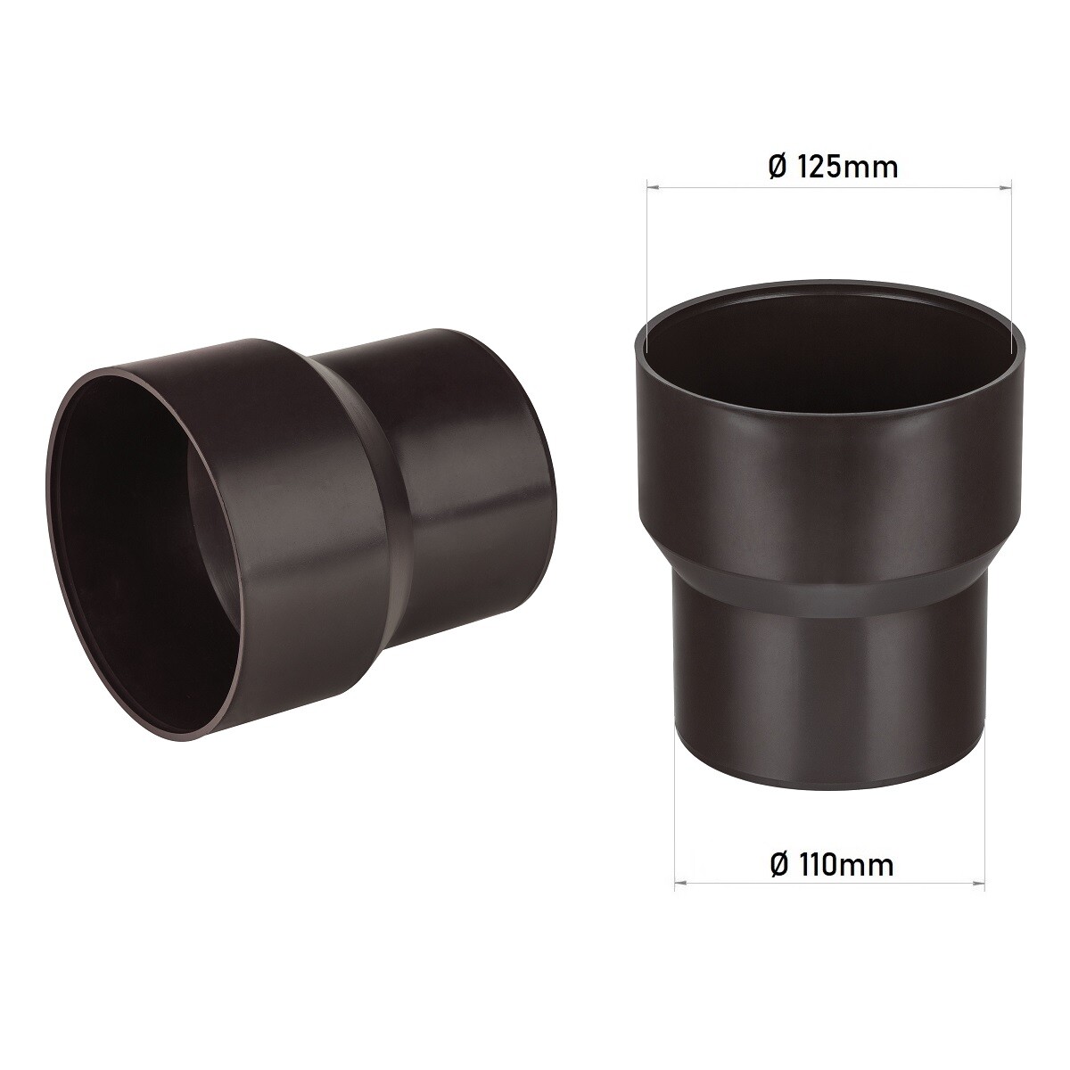 Connector Cast Iron Pipe to Plastic Pipe 110mm Drainage Sewage Downpipe ...