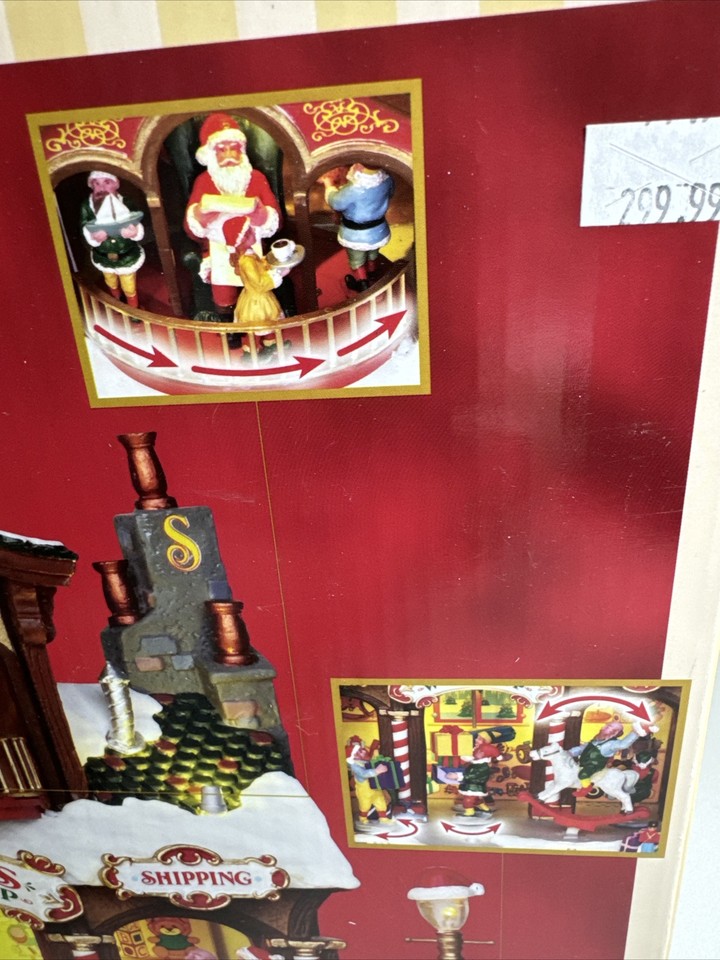 Lemax Santas Workshop Christmas Village Item 35558 NIOB Sights and Sounds | eBay