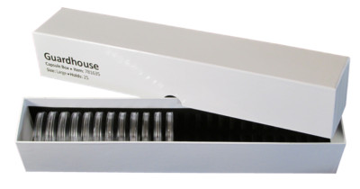 Box For 25 Large H Size Airtite Coin Capsules Silver Eagle Storage By ...