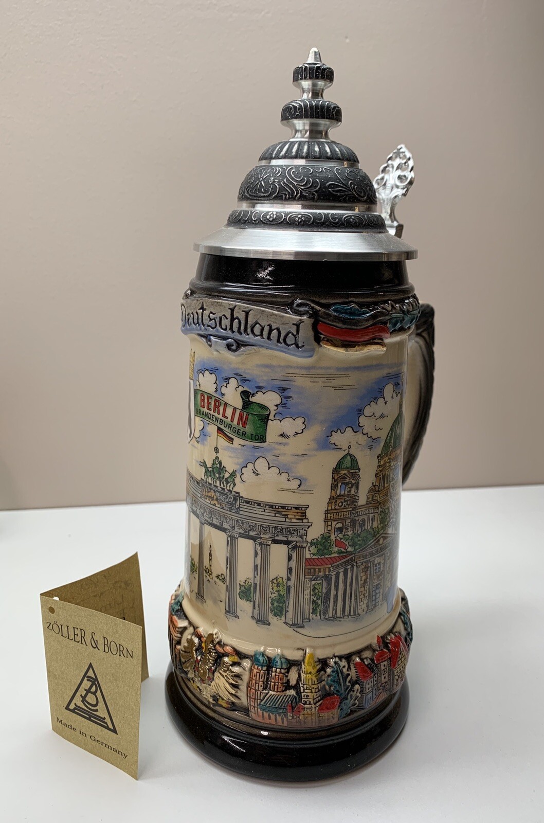 Zoller & Born Limited Edition Hand Painted Stein German Cities 440/5000 ...