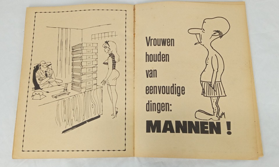 Vintage 1970 Dutch adult jokes strip Cartoon Book Comics Comedy ...