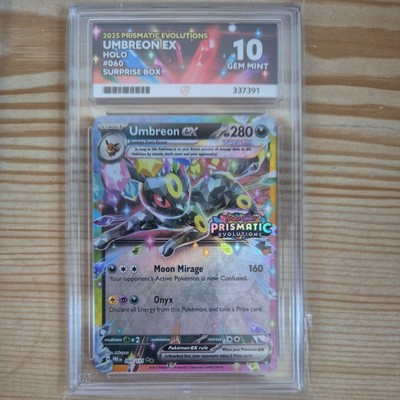 Umbreon EX Stamped Promo Prismatic Evolutions ACE 10 Graded | eBay UK