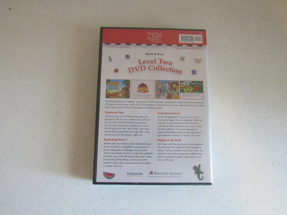 NEW Sealed Rusty and Rosy LEVEL TWO 2 DVD Waterford Early Reading ...