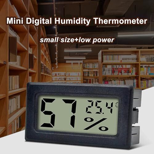 6 Pcs Mini Digital Temperature Humidity Meters, Small Electronic Gauge ...