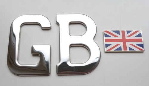 Austin Mini Cooper, Clubman Classic Car GB Stainless Steel letters ...