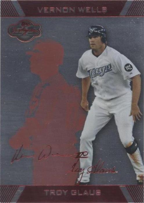 2007 Topps Co-Signers - Troy Glaus, Vernon Wells #17 Silver Red /199 ...
