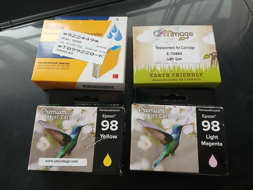 4- Ink-Epson-98-for Epson Cyan Light Magenta Yellow Light Cyan | eBay