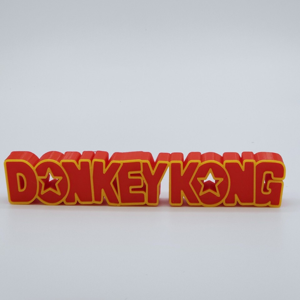 Donkey Kong 3D Printed Sign - Retro Gaming Wall Decor | eBay
