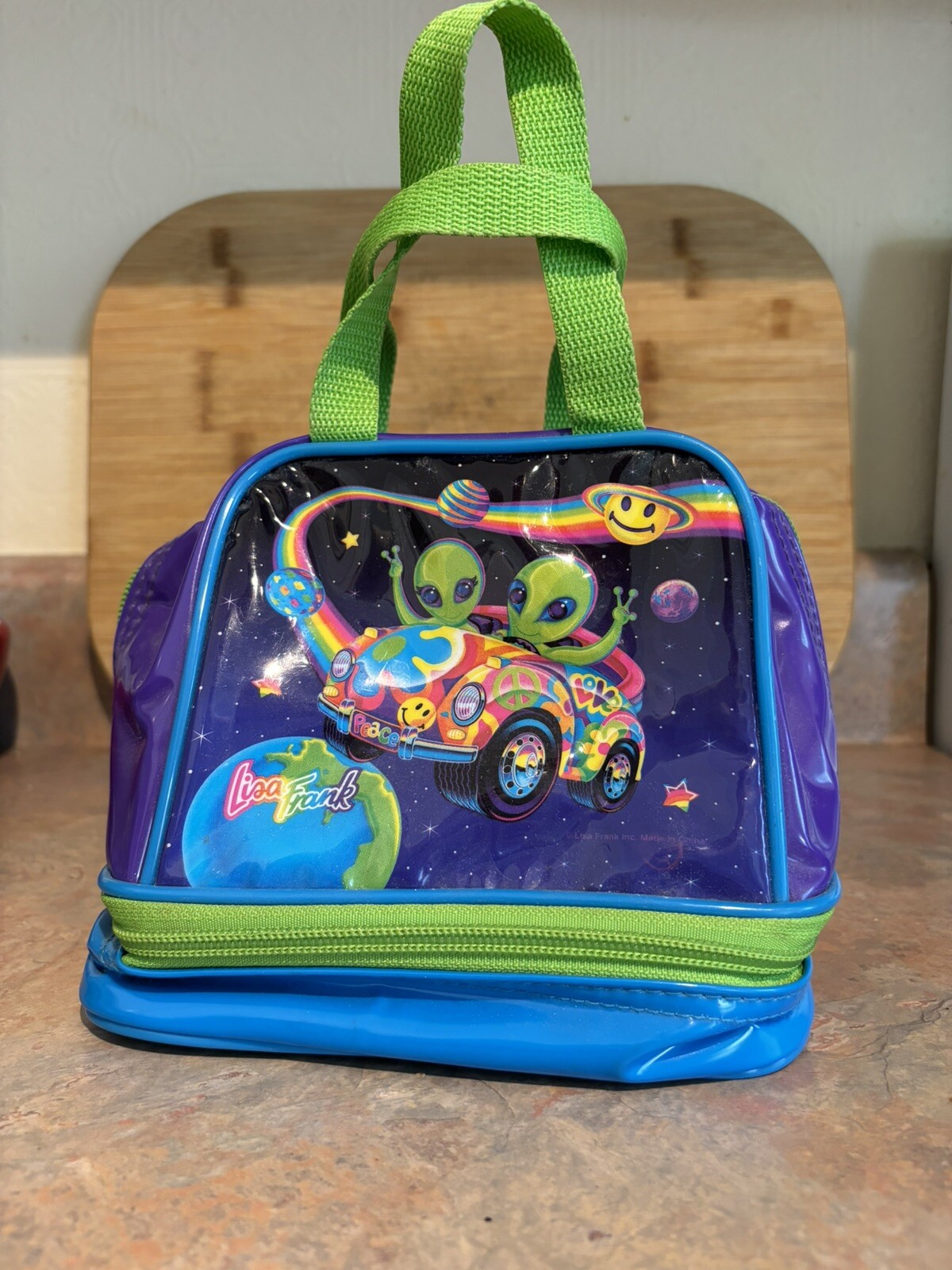 Vtg 1990s Lisa Frank Zoomer & Zorbit Aliens Lunch Tote Bag Lunchbox | eBay