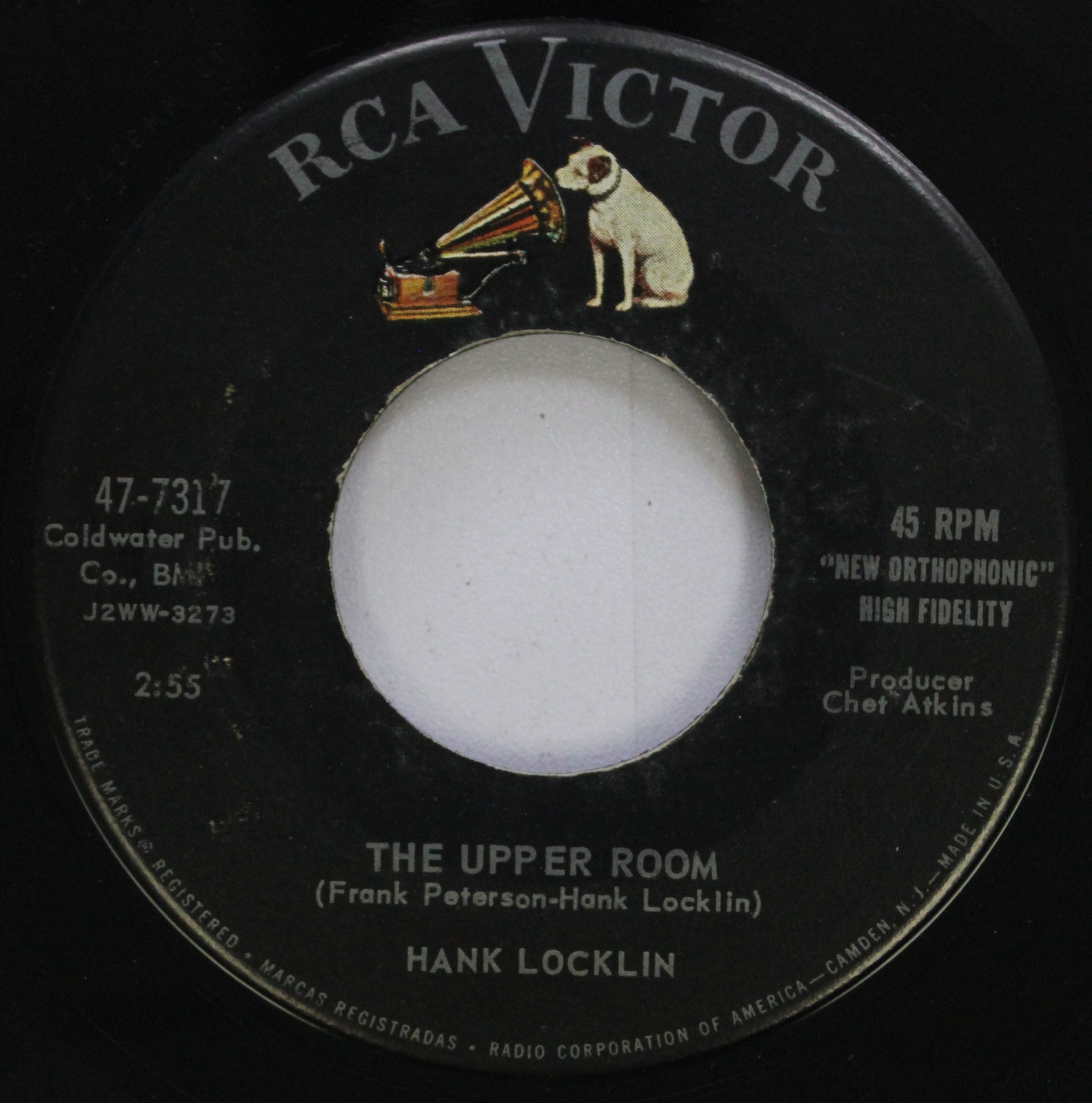 Country 45 Hank Locklin - The Upper Room / That Inner Glow On Rca ...