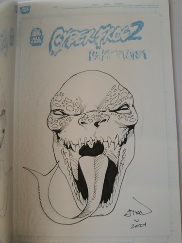 Cyberfrog 2 Rekt Planet Villains Variant with Sketch by Ethan Van ...