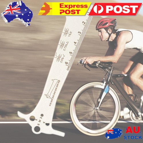 Wear Indicator Portable MTB Bike Chain Ruler Stainless Steel Cycling ...