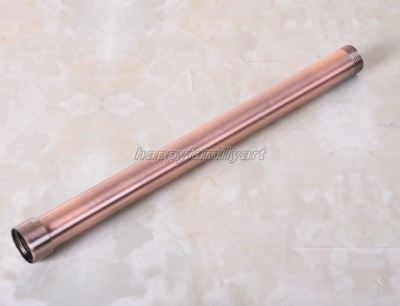 Red Copper Round Bathroom Shower Faucet Pipe Extension Tube Bar (G3/4 ...