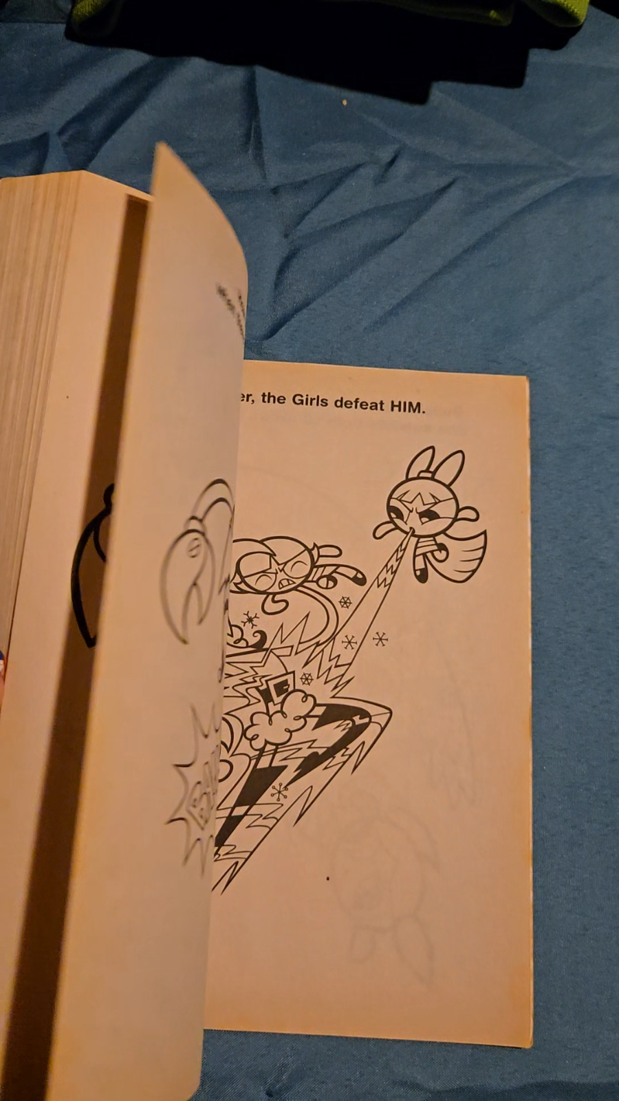 VINtage 2003 Powerpuff Girls power pulse giant book to color tear share ...