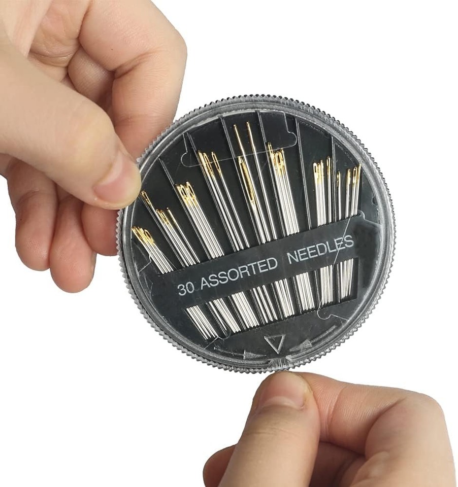 Eketirry 120pcs Premium Hand Sewing Needles，4 Pack 30-Count Assorted ...