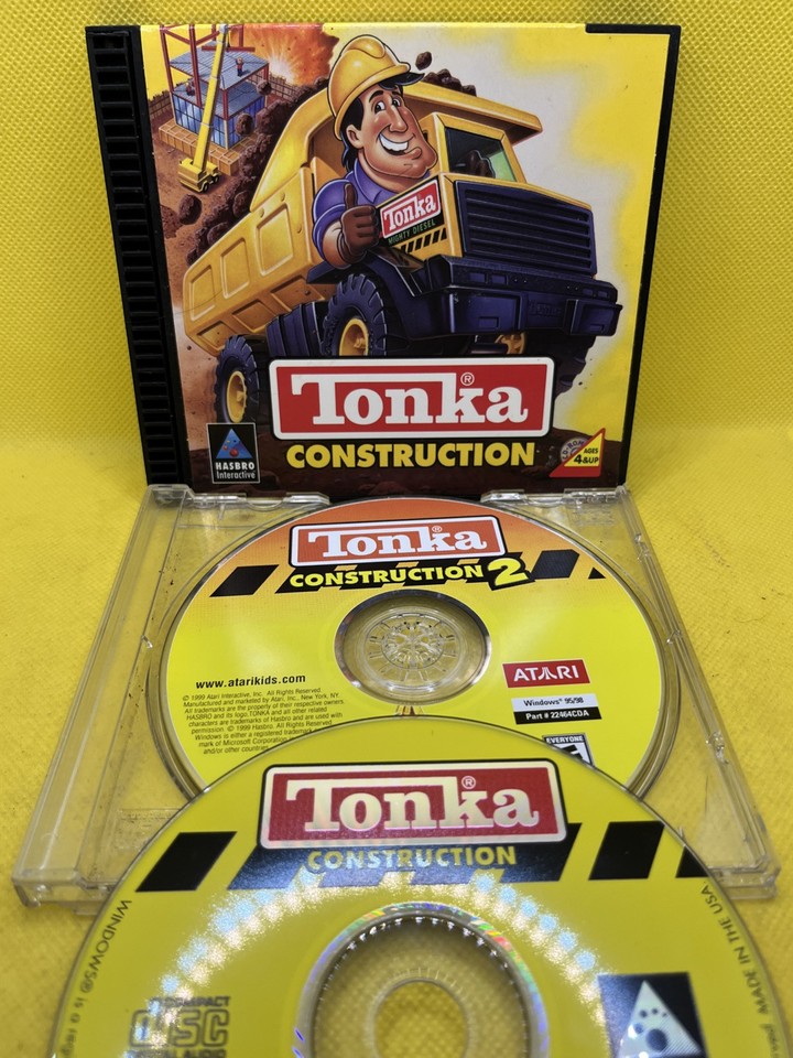 Tonka Construction 1 & 2 (PC CD-ROM, 1997, 1999, HASBRO Interactive) | eBay