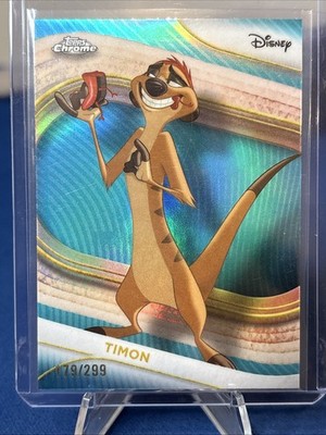 2025 Topps Chrome Disney The Lion King Timon #89 Teal Refractor /299 | eBay
