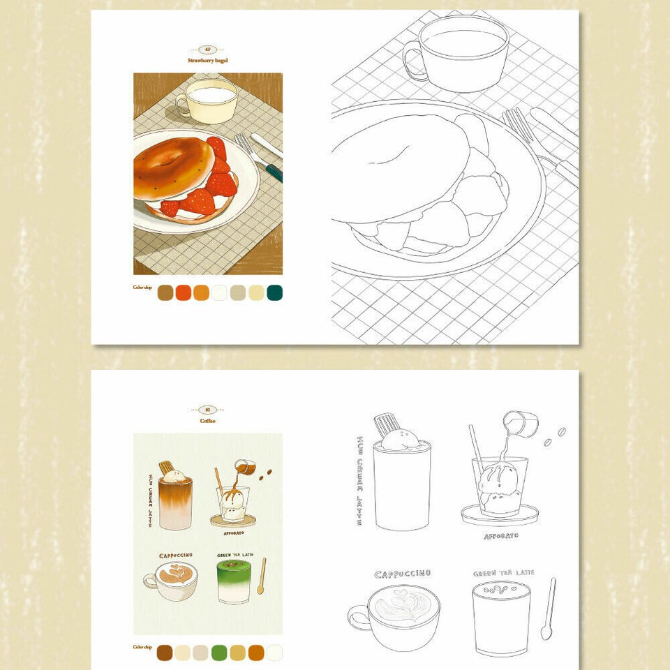 Emotional Coloring Book to Color The Happiest Time Korea Color book | eBay