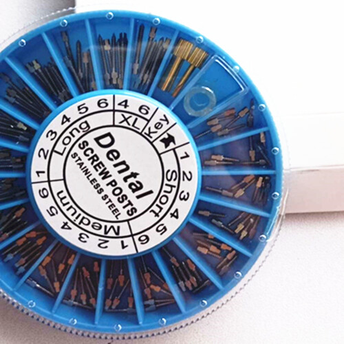 Dental root canal repair Stainless Steel root canal nail pile fixed pin ...