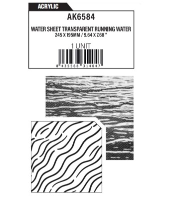 Acrylic Textured Sheet - Transparent Running Water (245mm x 195mm) | eBay