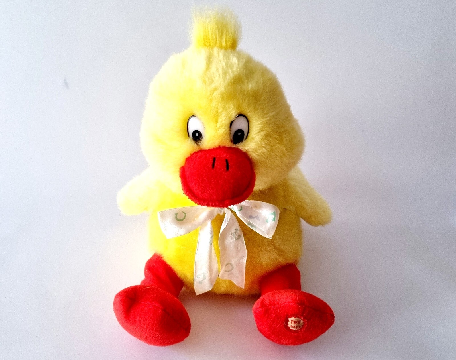 Vintage Item International Singing Duck Yellow Color 10" Animated Plush ...