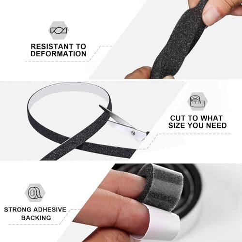 Foam Insulation Tape Weather Stripping Door Seal Strip 2In x 1/4In x ...