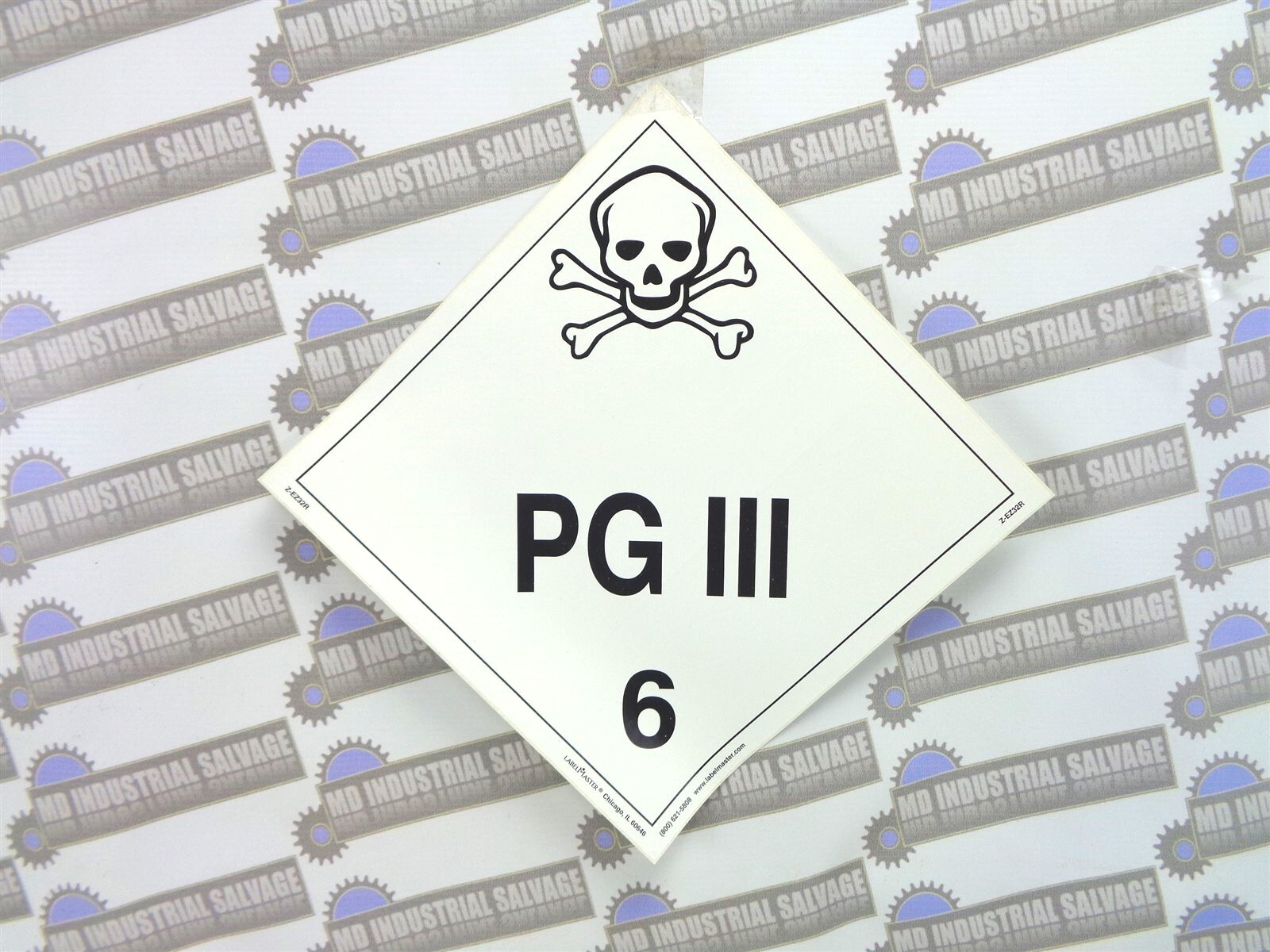 NEW LabelMaster PG III 6 PN: Z-EZ32R WARNING Signs / Sticker 10-3/4" x ...