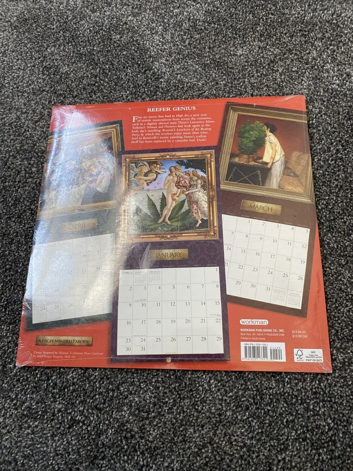 High Art Wall Calendar 2022 by Workman Calendars (2021, Calendar ...