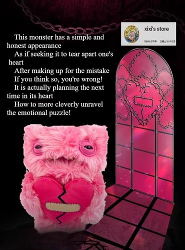 NEW Fuggler LOVE FUGG Pink Girl Valentine's Day Gift Funny Ugly Monster ...