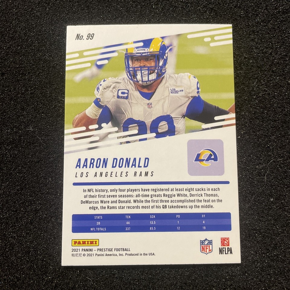 AARON DONALD RAMS 2021 PRESTIGE #99 XTRA POINTS STARS | eBay