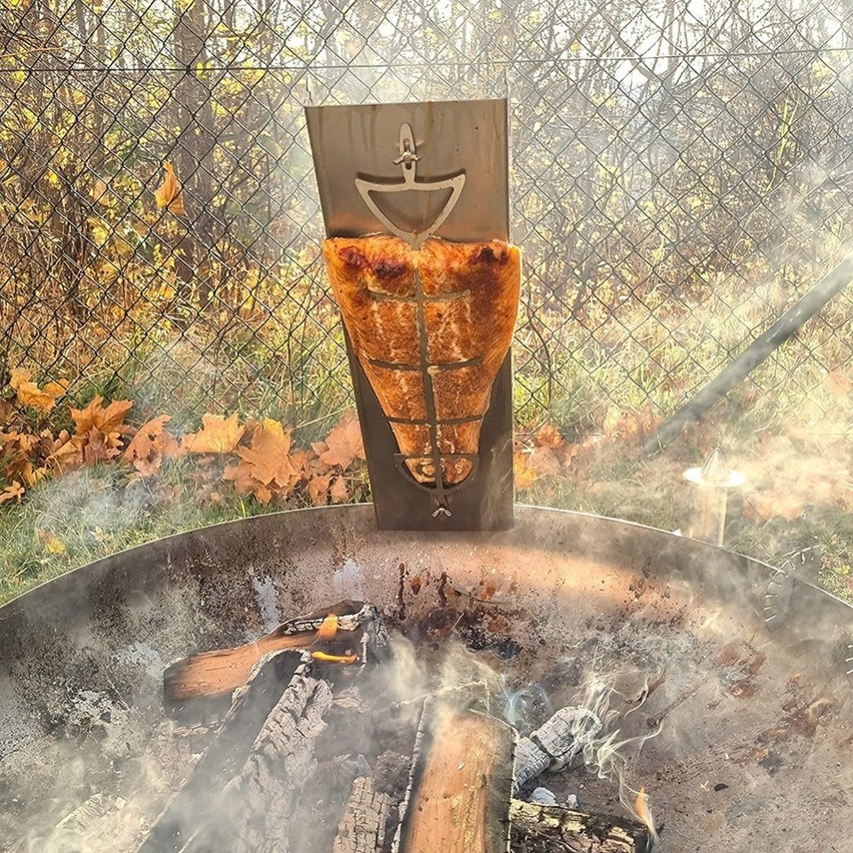 Portable Grilling Rack Salmon Grill Board Odor-free Cooking Dishwasher ...