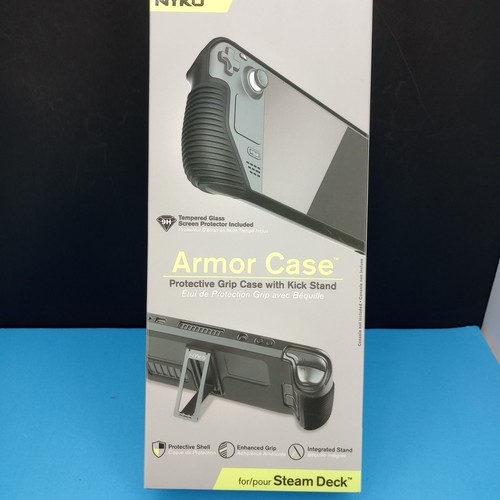 NYKO Armor Case for Steam Deck with Kickstand Protective Grip Screen ...