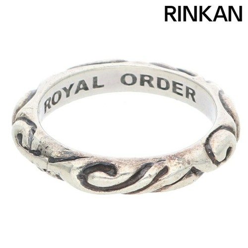 Royal order RIBBON BAND Silver Ring Men's Size 8 Used ...