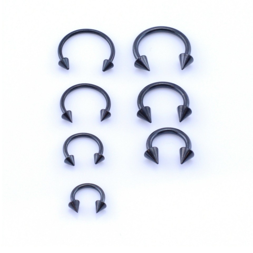 Horseshoe Bar Circular Barbell Lip Nose Septum Ear Ring Various Sizes ...
