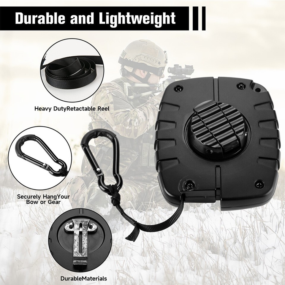 Retractable Rope Gear Hoist Hunter Safety System Quick and Easy Bow ...