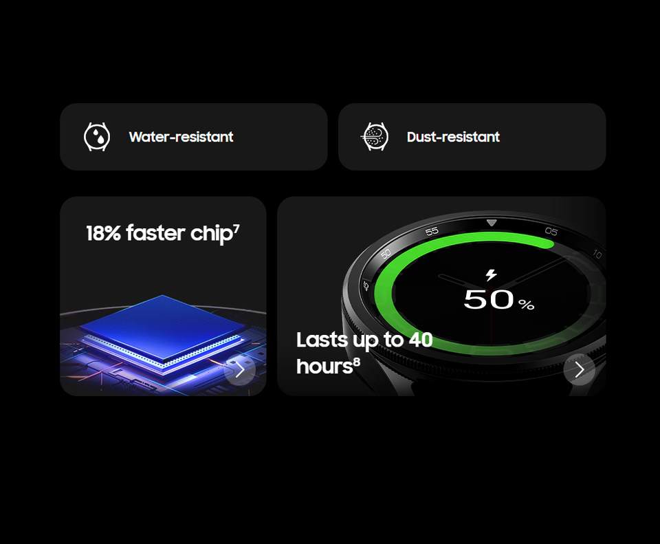 Samsung Galaxy Watch6 Classic SM-R960 (Bluetooth 47mm) Stainless Steel ...