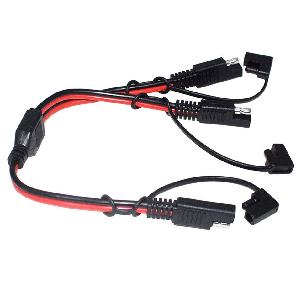 14AWG SAE DC Power Automotive Connector Cable Y Splitter SAE Extension ...