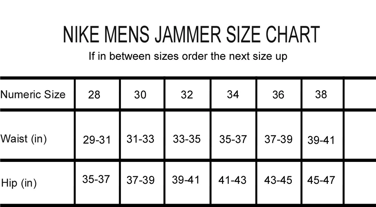 Nike Swim Shorts Size Guide Online