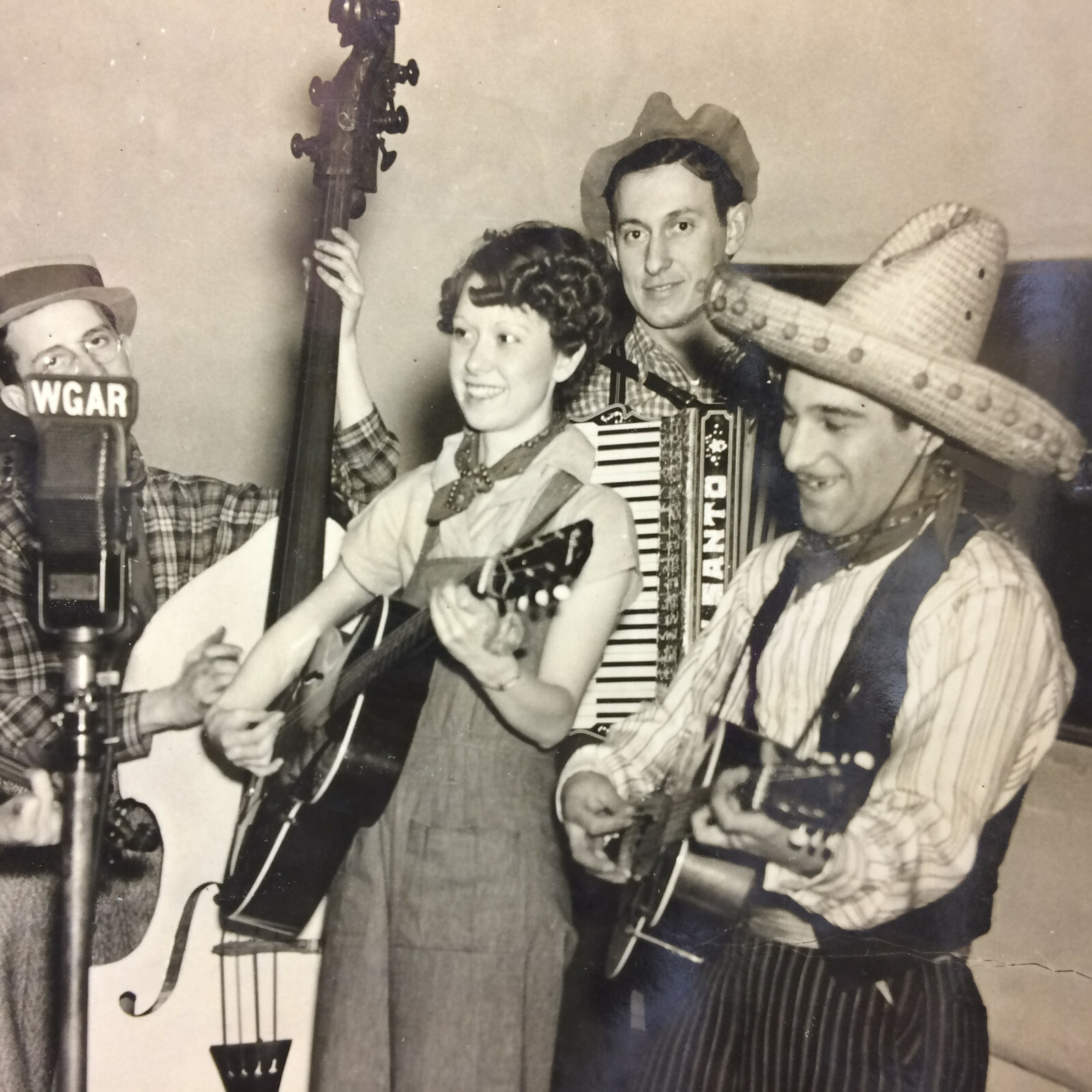 c1940's Photograph WGAR Radio Studio Photo Cleveland Ohio Hillbilly ...