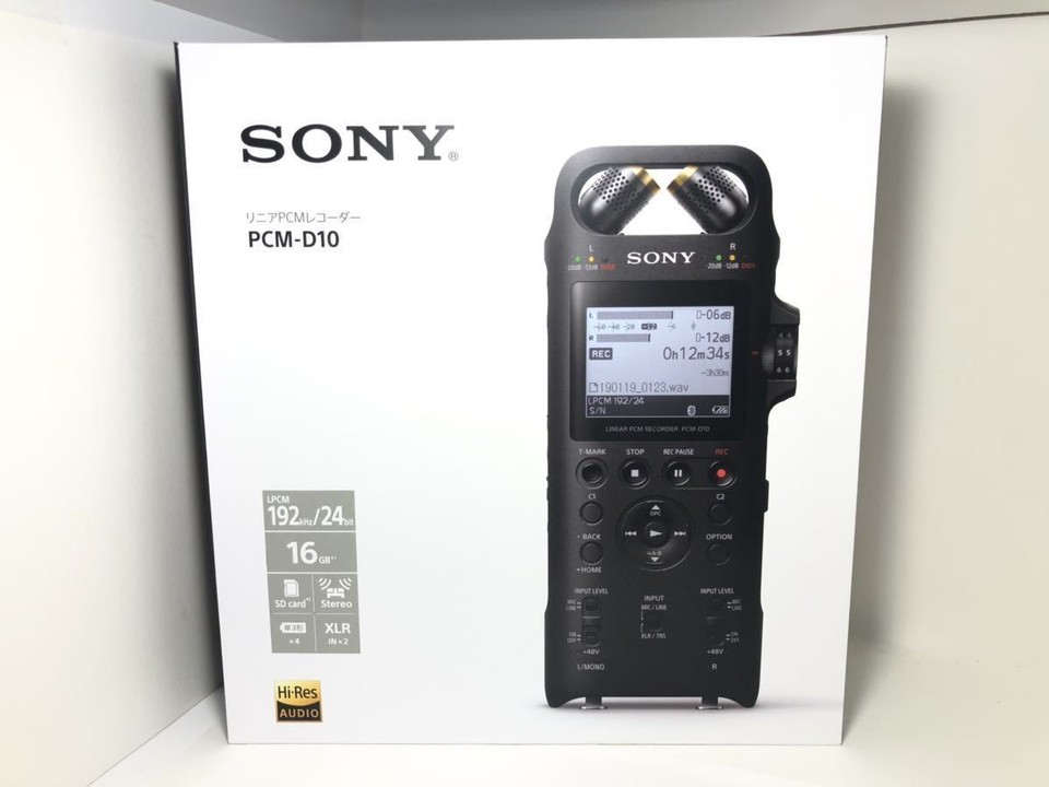 SONY PCM-D10 Linear PCM Recorder 16GB High-Res Rec 192KHz [Brand New ...