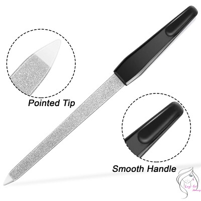 Small Metal Nail File Diamond Dusted Coarse Nail Files Manicure ...