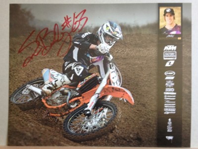 *SEAN BORKENHAGEN*SIGNED*AUTOGRAPHED*POSTER*KTM*#63*MOTOCROSS ...