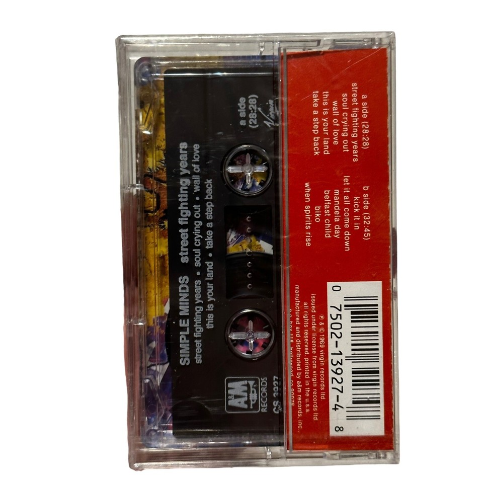 Simple Minds Street Fighting Years SEALED 1989 Cassette Tape New Wave ...