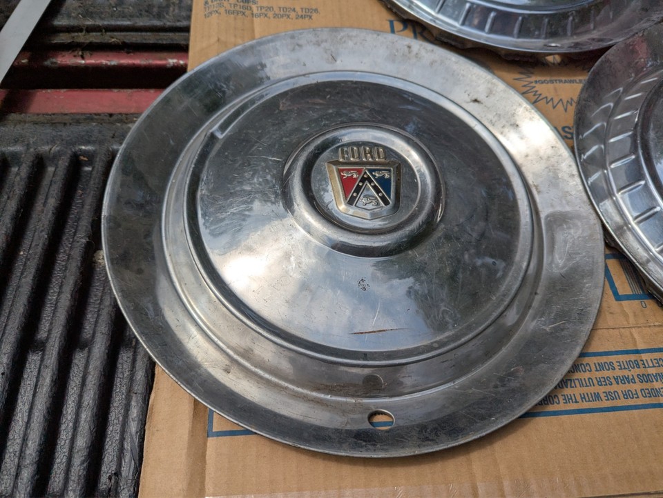 Vintage Ford Automobile Hub Caps (3) 1950s | eBay